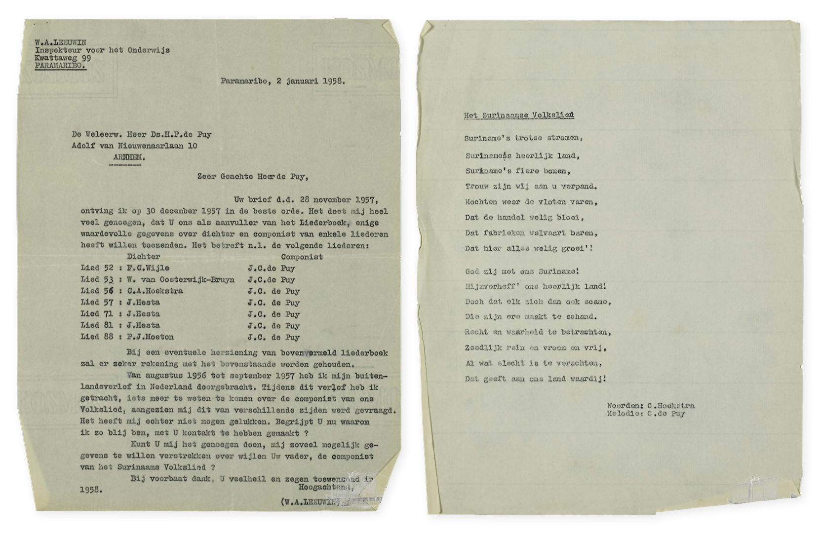 Surinaamse Schrijvers - Trefossa - Literatuurmuseum / Kinderboekenmuseum